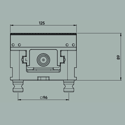 SolidGrip 125-125 - 5 Eksen Cnc Freze Mengenesi - HWR Mengene